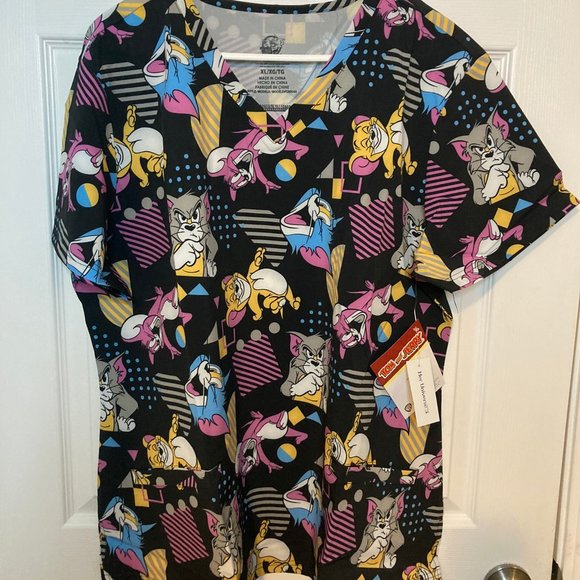Her Universe | Tops | New Tom Jerry Retro Scrub Top | Poshmark